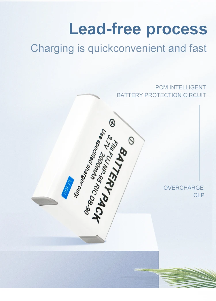 NP-95 Replacement Battery for Fujifilm Cameras - 2000mah