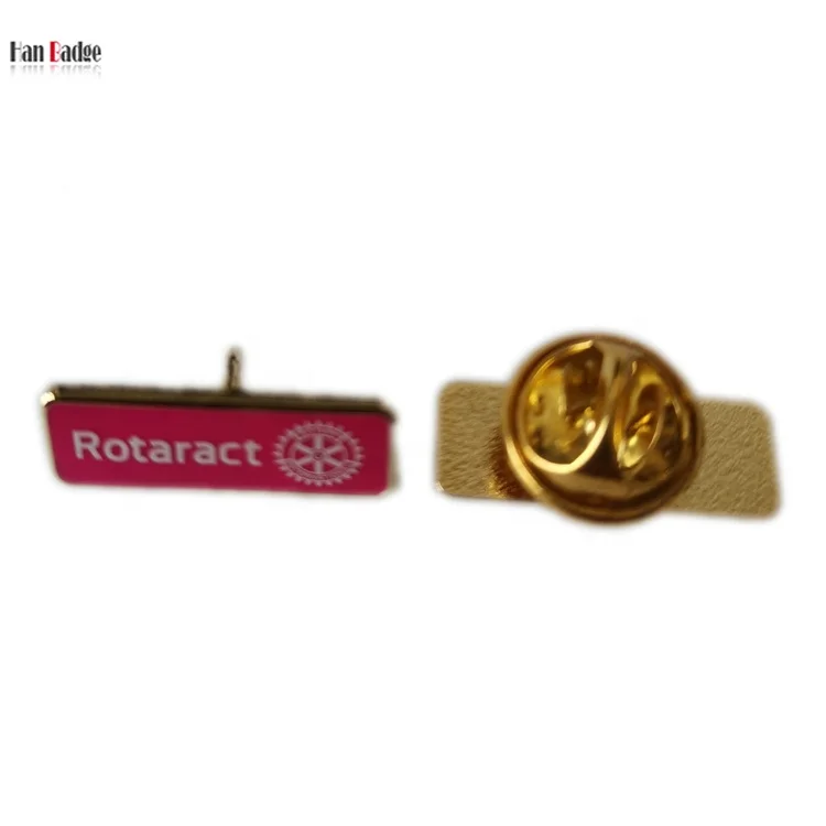 Custom Rotaract Club President Lapel Pins - Die Struck Brass