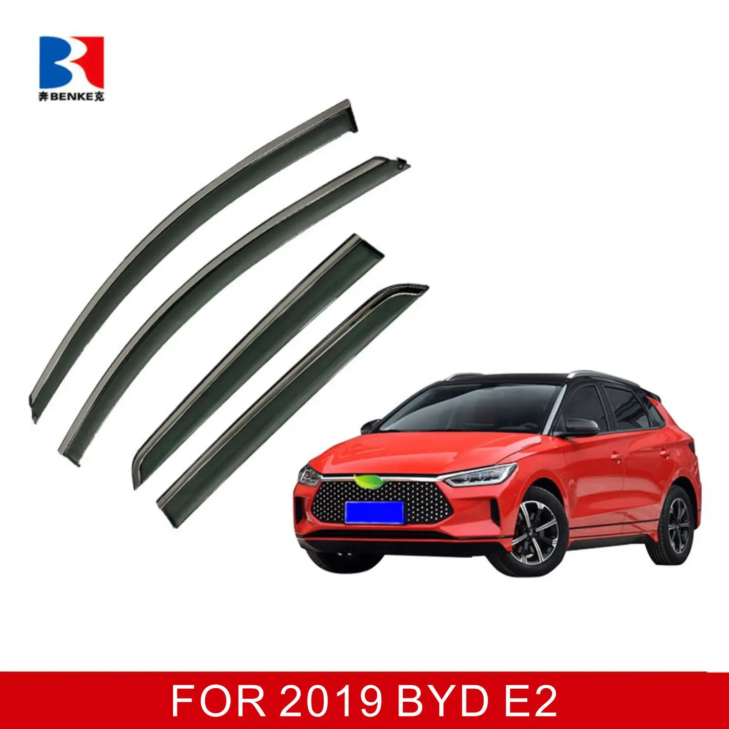 For Byd E2 High End Injection Deflector Pc+ Stainless Steel Car Guard ...