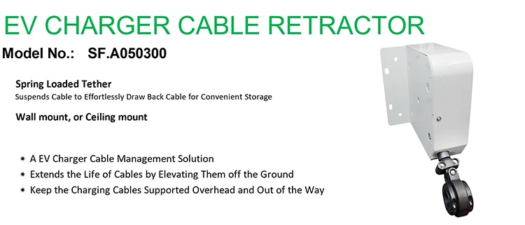 Ceiling Mount EV Charger Retractor - Efficient Cable Management