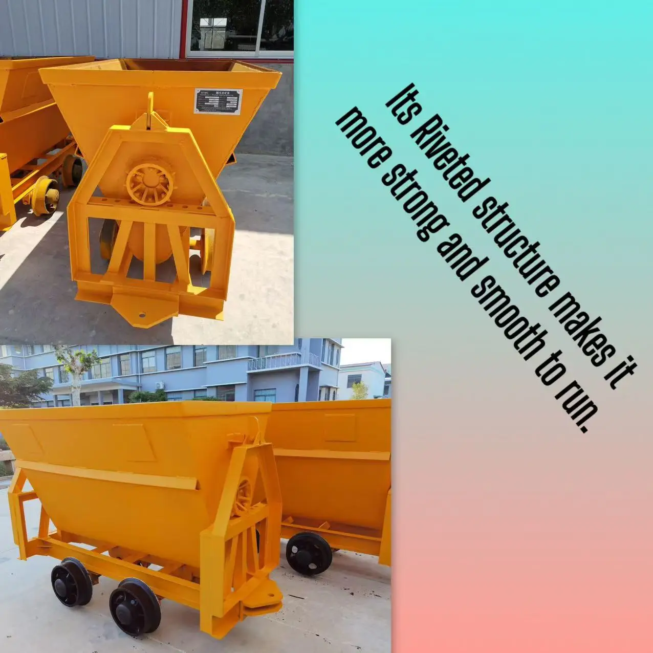 Mining Conveyor cart Bucket Tipping Mine Electric Ore Gold Cart Heavy ...