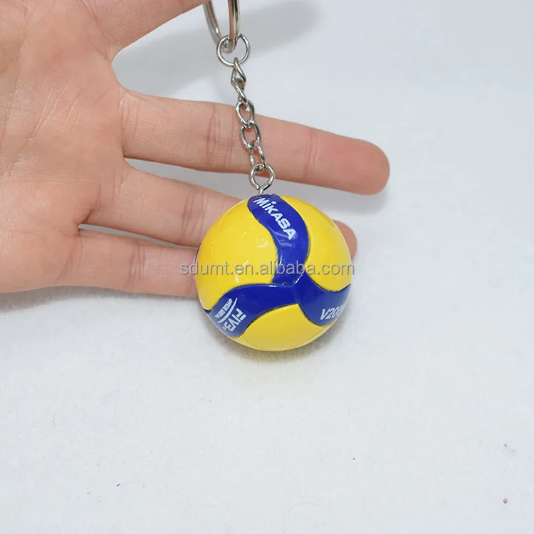 Mini Volleyball Keychain 3.8cm Ball Keychain Ornament Pvc Pendant ...