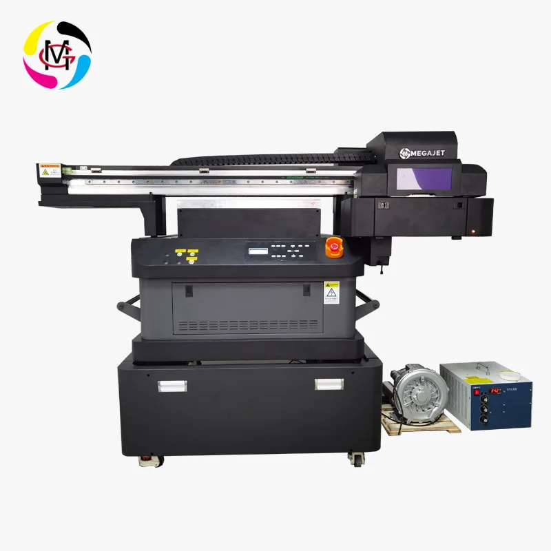 Megajet 60 x 90cm UV Flatbed ID Card Printer with xp600 print heads ...