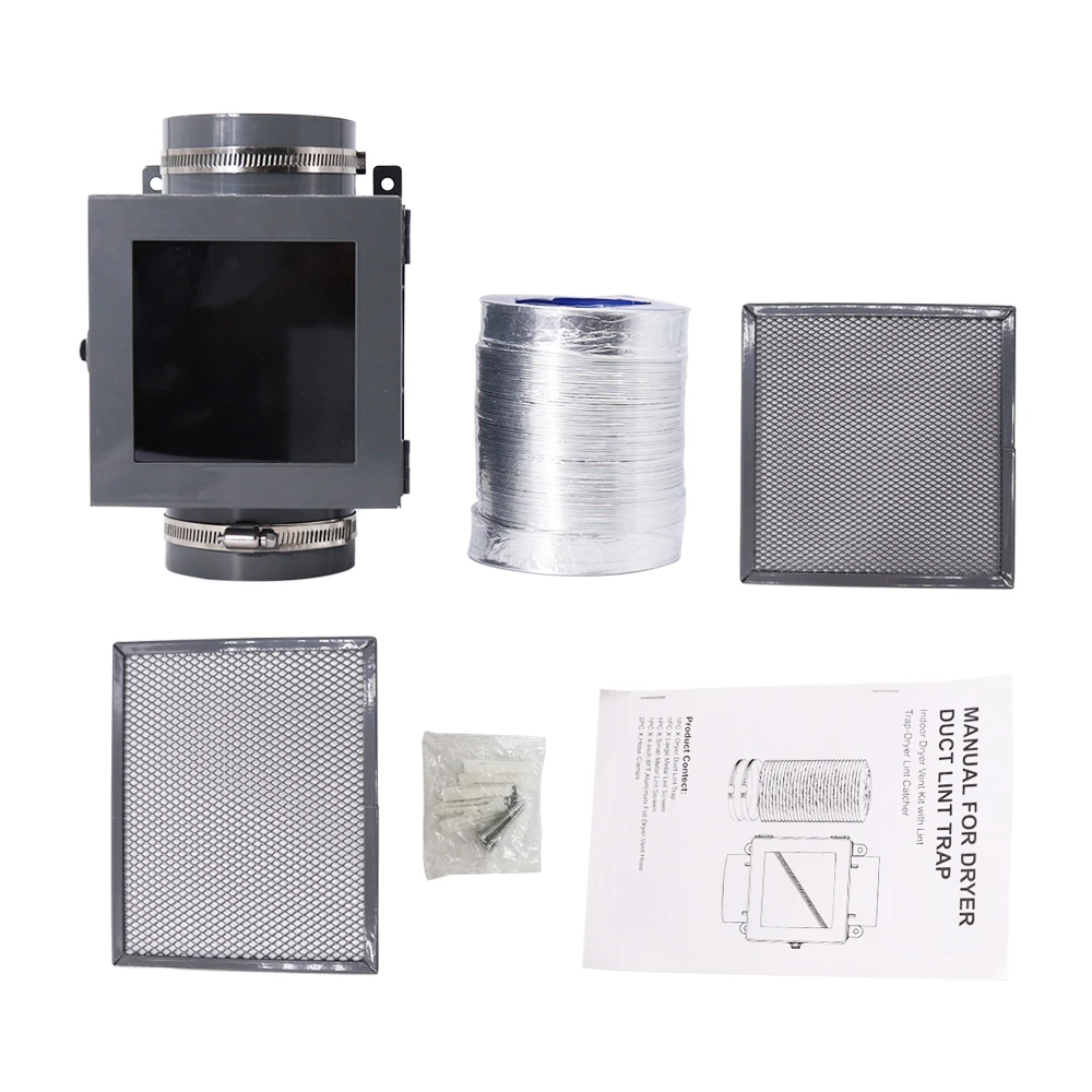 Dryer Duct Lint Trap - Efficient Indoor Ventilation Kit