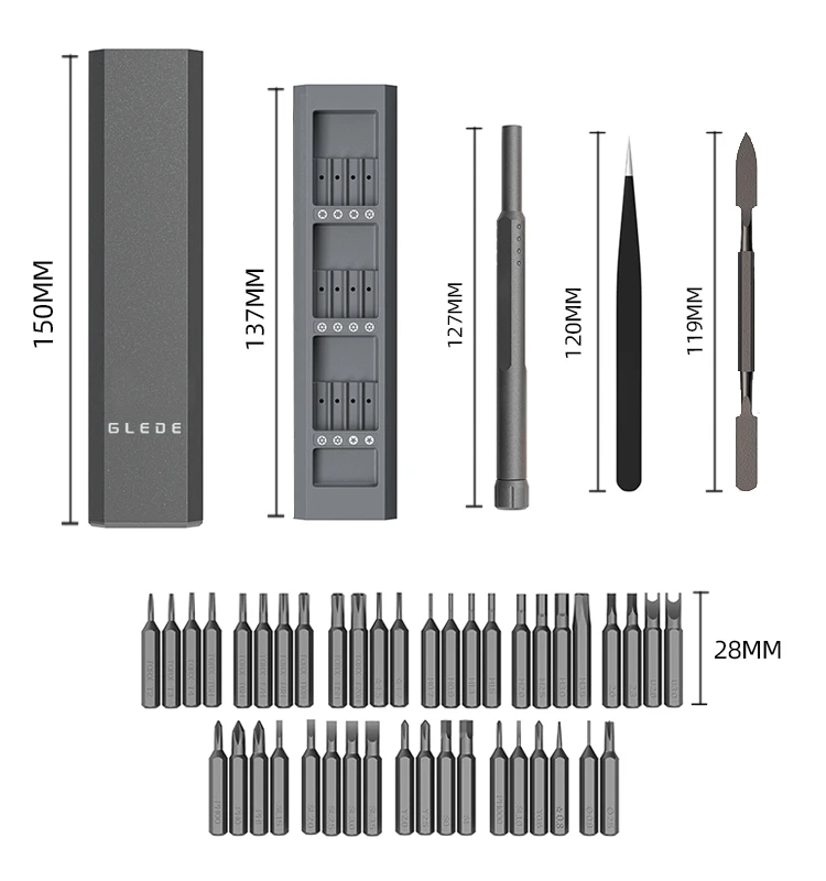 Glede 46 In 1 Portable Multi Bit Mini Screwdriver Set For Laptop ...