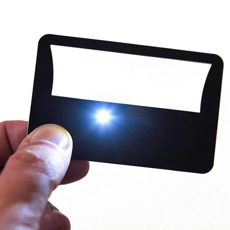 Logo Custom 3X Fresnel Lens PMMA Magnifying Glass Card LED ...