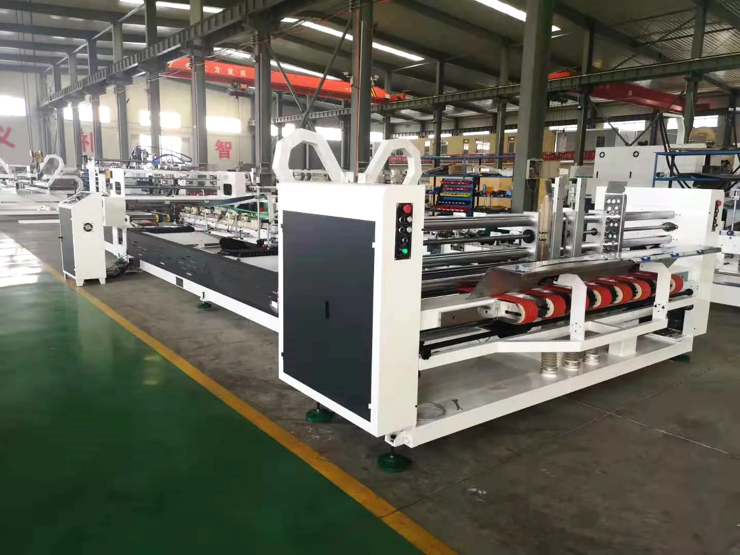 Heavy-Duty Automatic Carton Folder Gluing Machine for Corrugated ...
