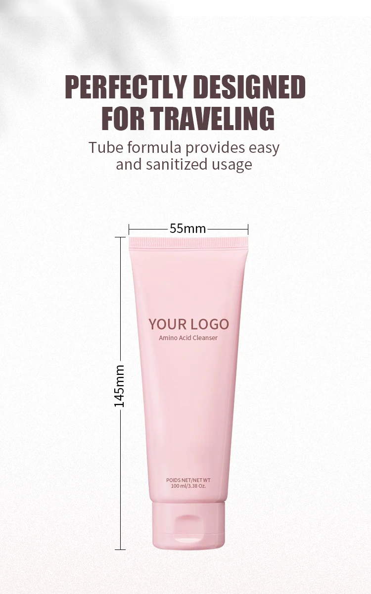 Face Wash Facial Cleanser For Sensitive Skin Makeup Removing Amino Acid ...