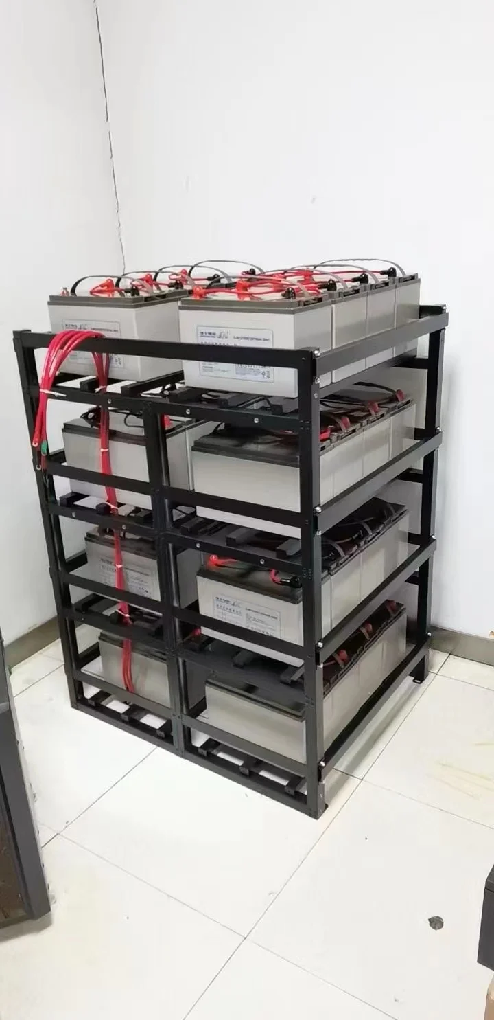 OEM Size Solar UPS Battery Stands Battery Shelf for Loading 32pcs 12v ...