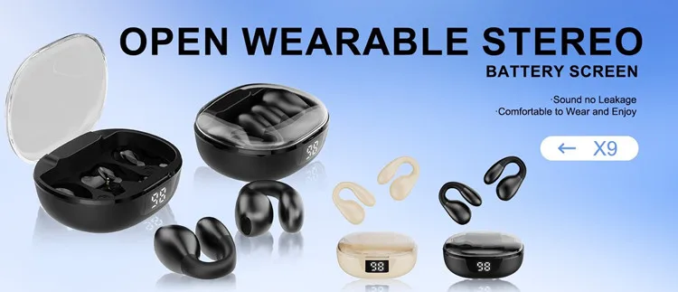 2023 New Open Ear Ows Tws Earbuds Earhook Wearable Stereo Earphones Wireless Sports Headphones ...