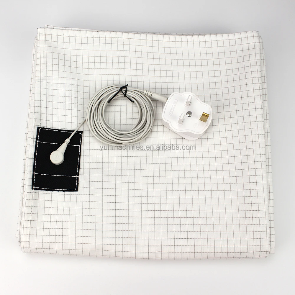 Esd Earthing Grounding Earthing Sheet 10% Silver Fiber With 90%cotton ...