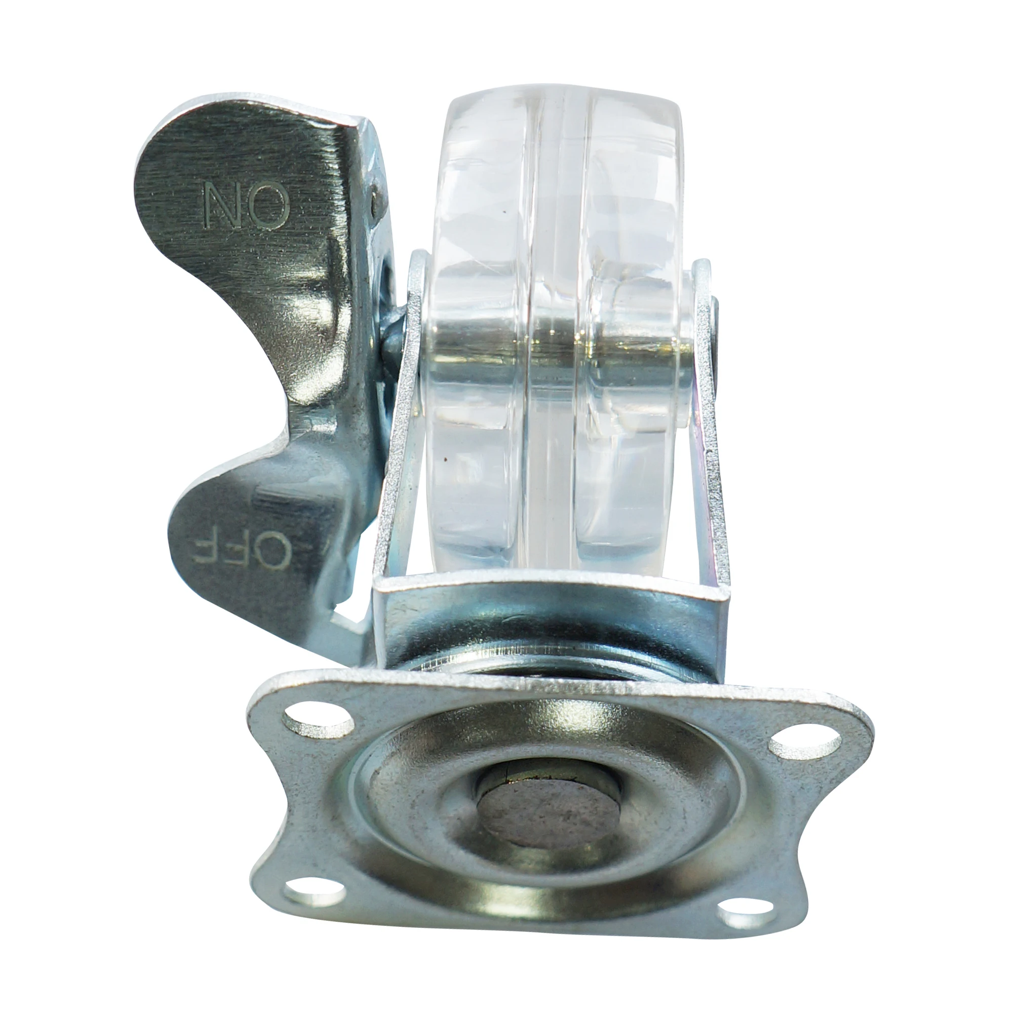 40mm Swivel Furniture Caster Flat Wheels Top Plate With Brake - Buy ...