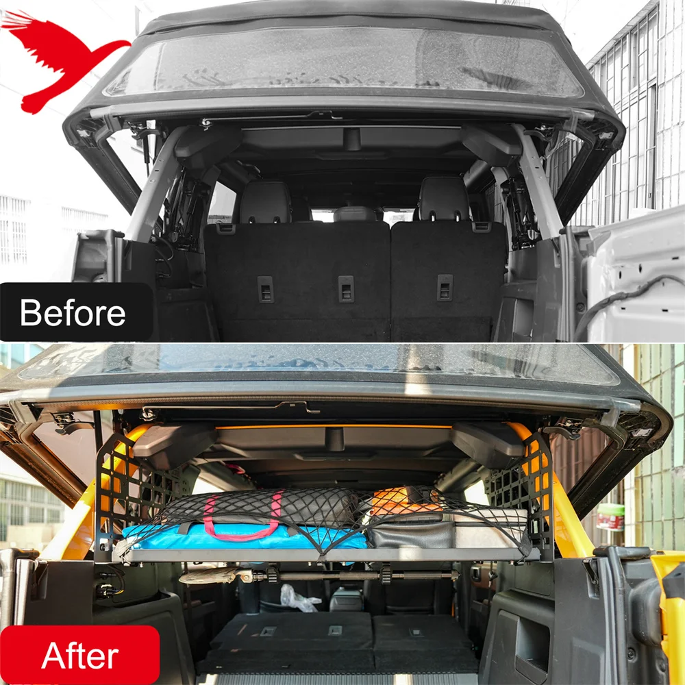 For Ford Bronco 2021 2022 Car Accessories Rear Trunk Luggage Shelf Tail ...