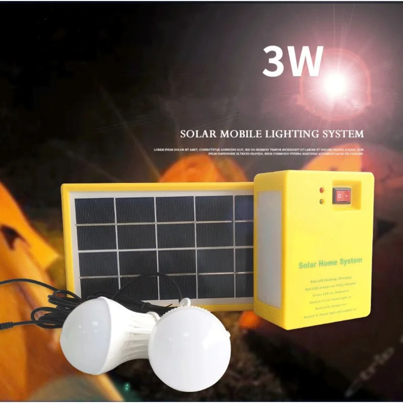 Mobile Solar Generator Emergency Lighting Solar Energy 3.5w Lithium ...