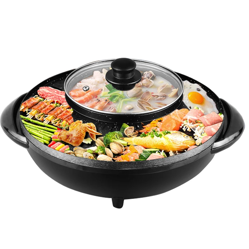 Hot Pot Smokeless Home Use Multi-functional Table Electric Self Heating ...