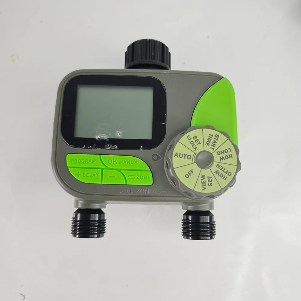 Garden 6 Program 2-zone Digital Water Timer Lcd Display Watering Timer ...