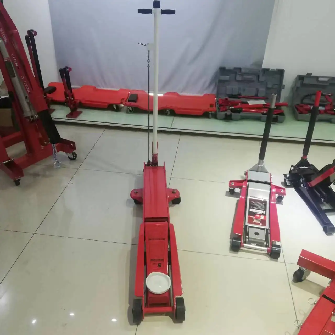 Heavy Duty 10 Ton Hydraulic Trolley Jack Car Trolley Jacks 20t Long ...