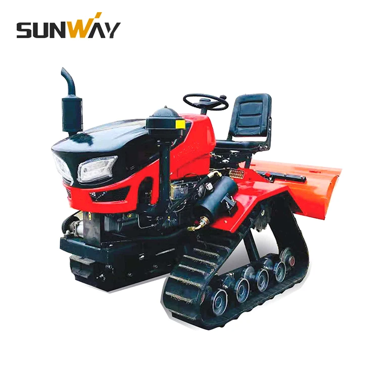 35hp Small Rotovator Roto Tiller Rotary Cultivator Mini Rubber Track ...