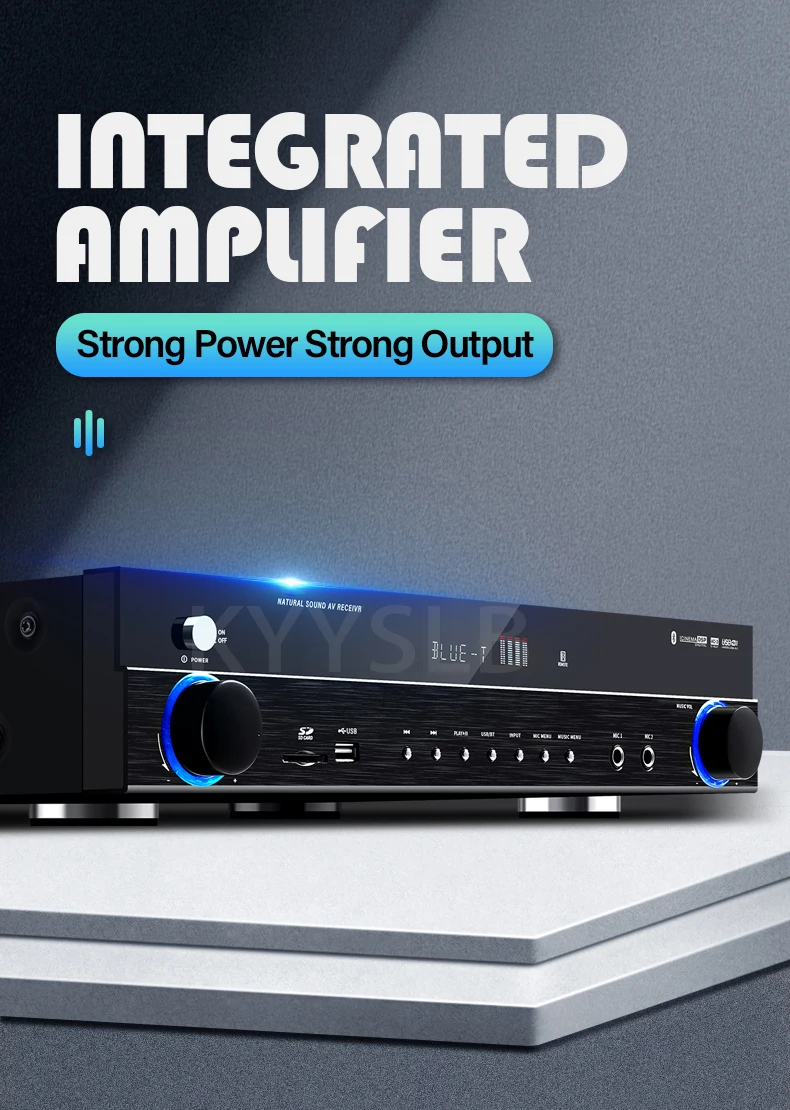 Professional 20000W Hi-Fi Digital Power Amplifier | 5.1 Channels Metal ...