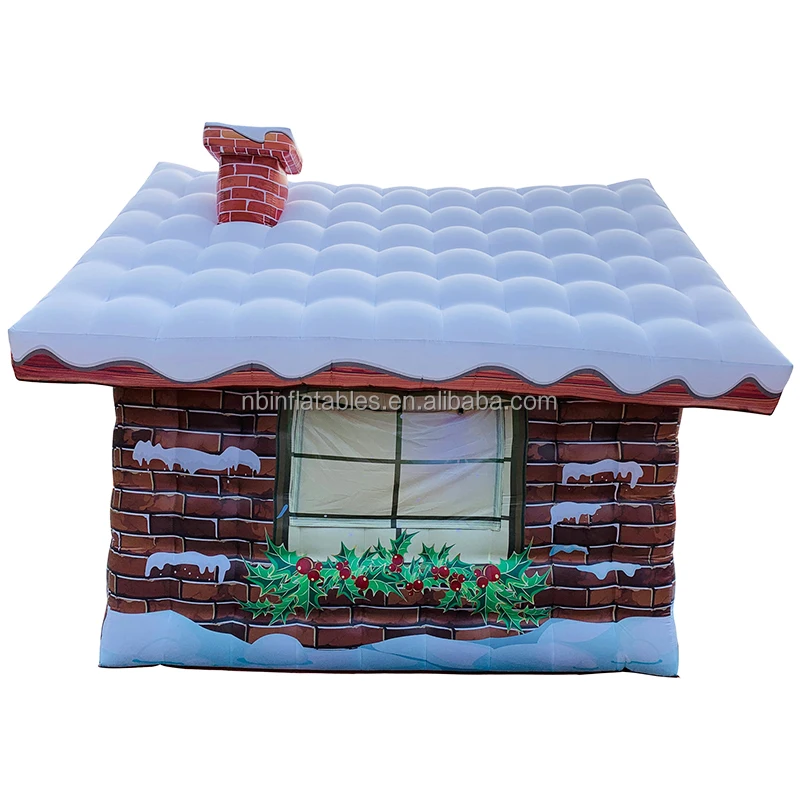 Commercial Outdoor Christmas Party Tent Customize Inflatable Santa ...