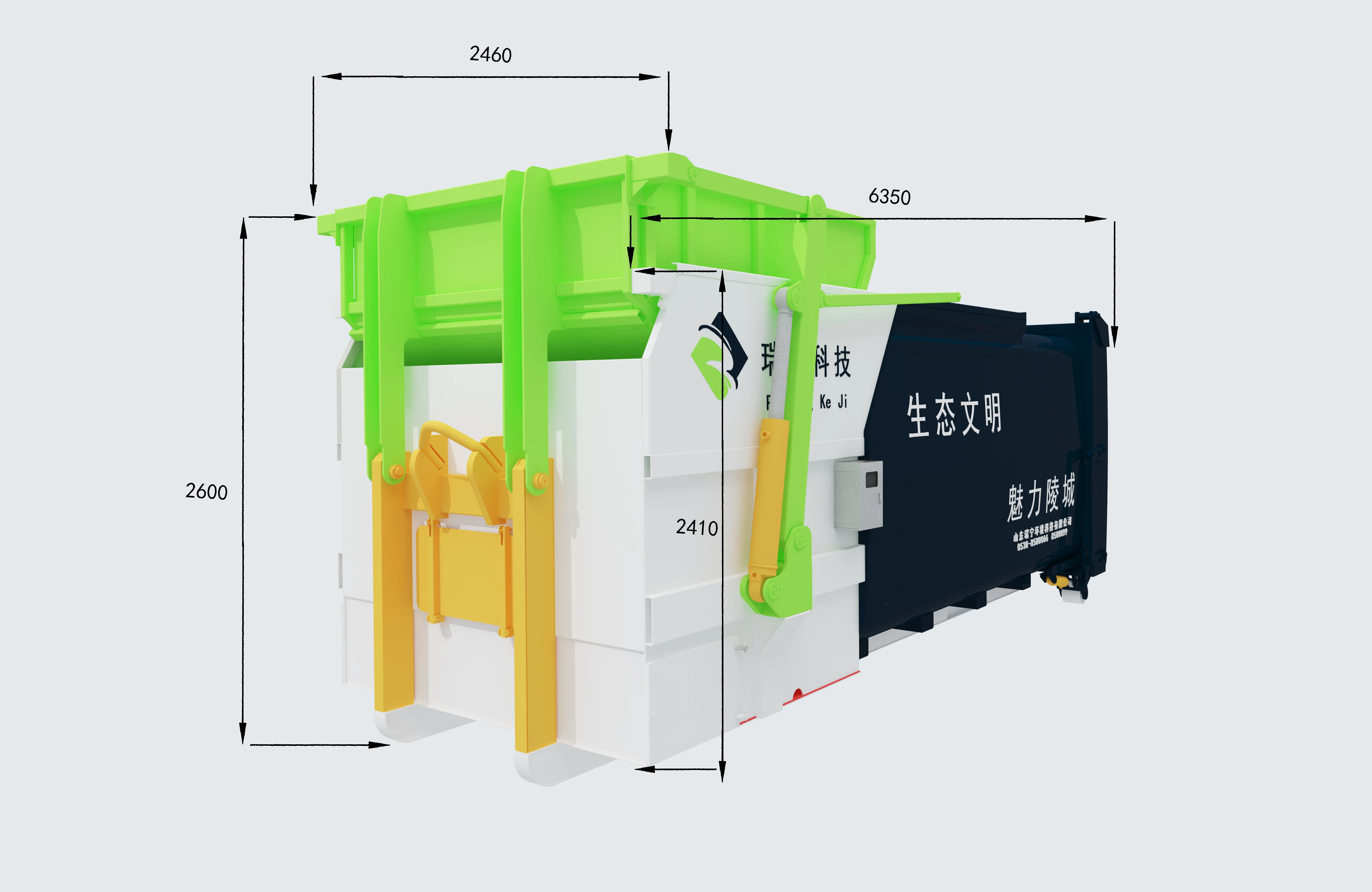 Refuse Compaction Transfer Station Garbage Compactorfor Of Garbage ...