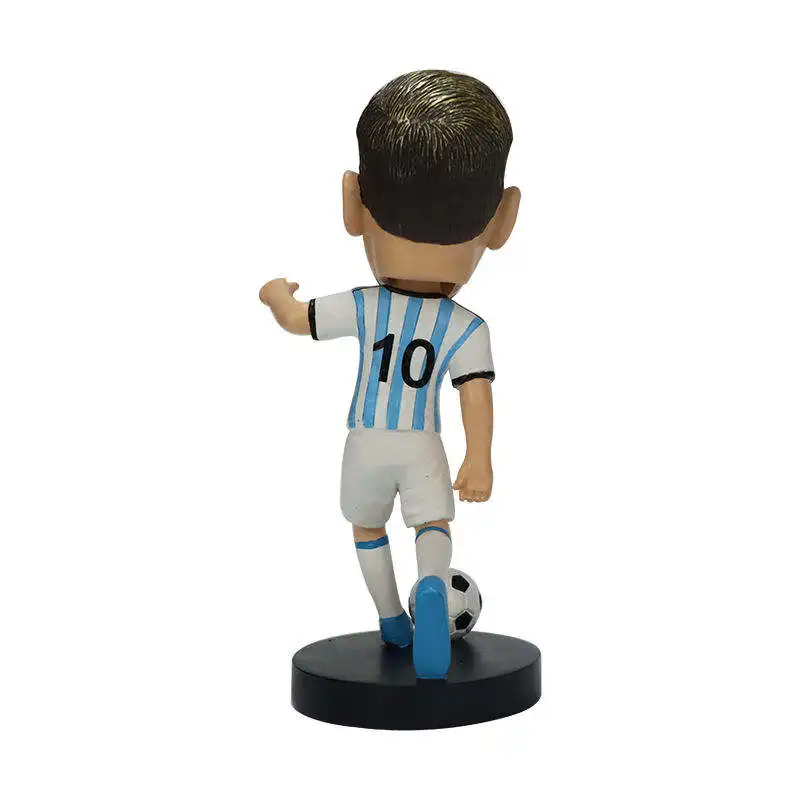 Custom Resin Crafts Bobblehead Doll Figurines Soccer Football Player ...