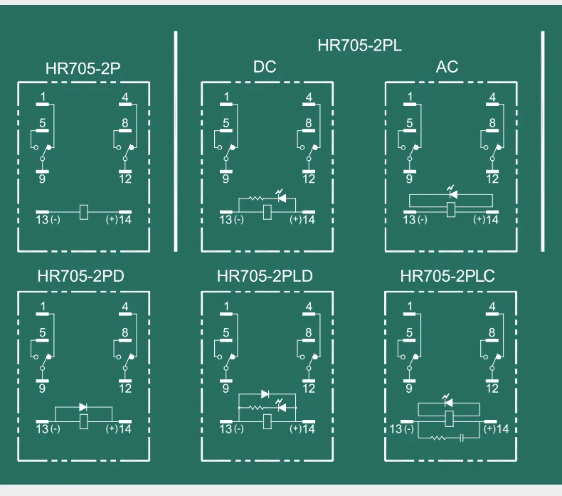 Korea Kaikun Kacon Relay With Led Lamp Hr705-2pl Hr705-2pld 24vdc 12vdc Ac110v Ac220v - Buy ...
