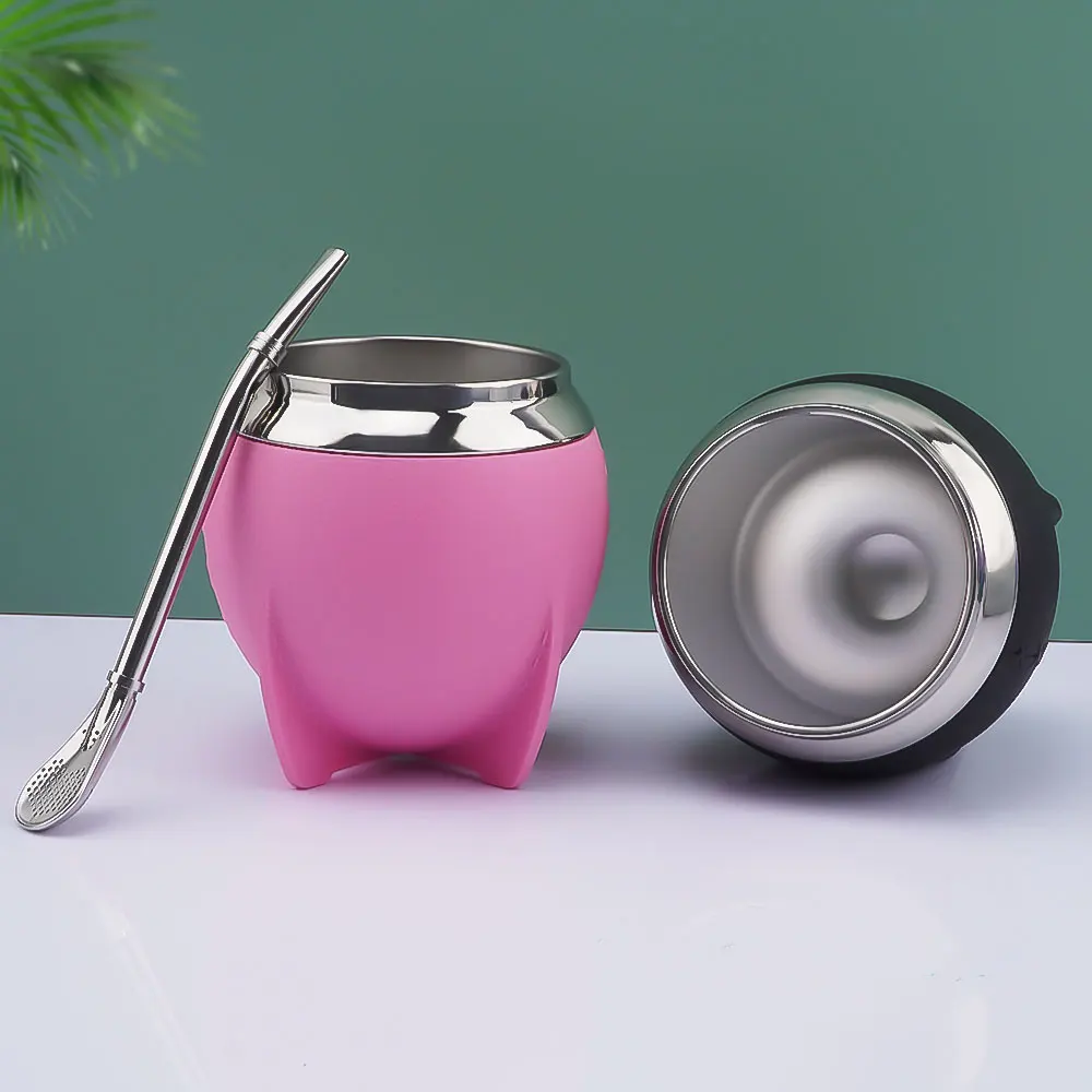 Handmade In Uruguay Premium Yerba Mate Set Round Metal Mate Cup With ...