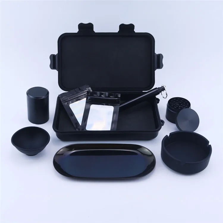 Tobacco Smokers Set Rolling Tray Grinder Lighters Smoking Accessories ...