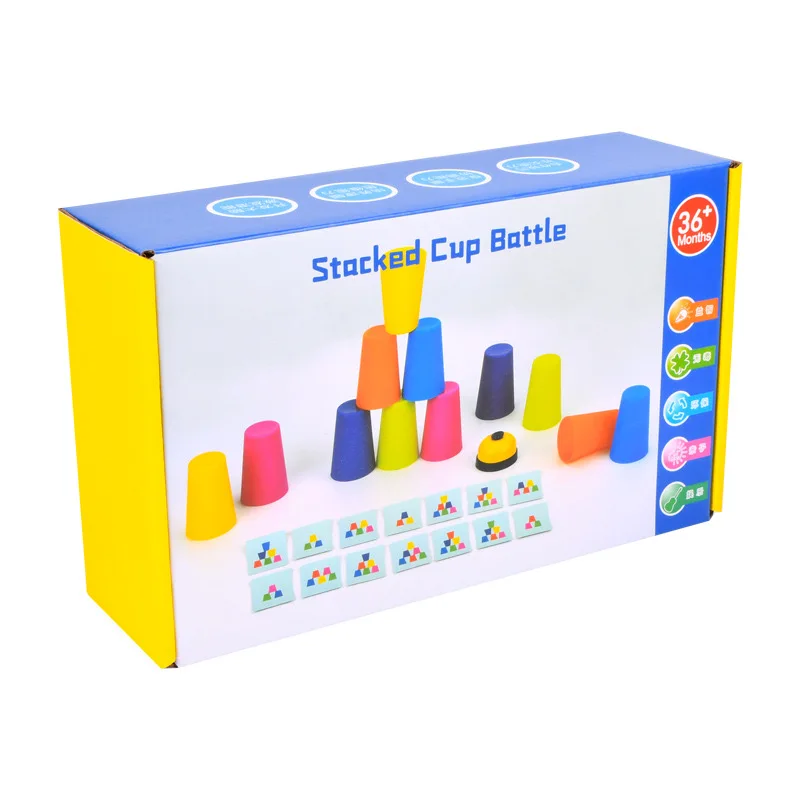 Double Battle Cup Stacking Challenge Plastic Educational Toy For Parent ...