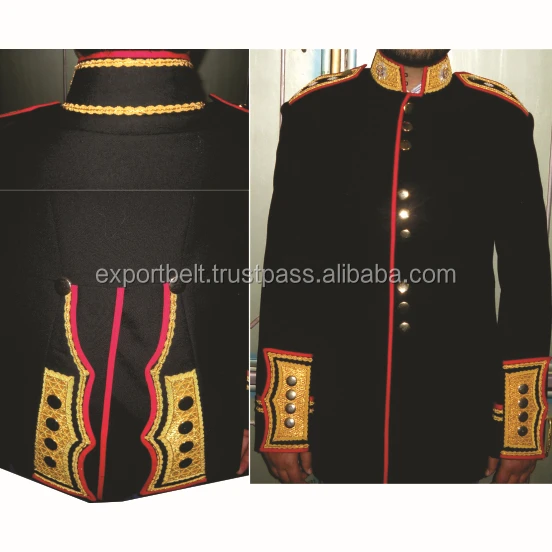 OEM Irish Guards Scarlet Uniform - Hand Embroidery Gold Collars