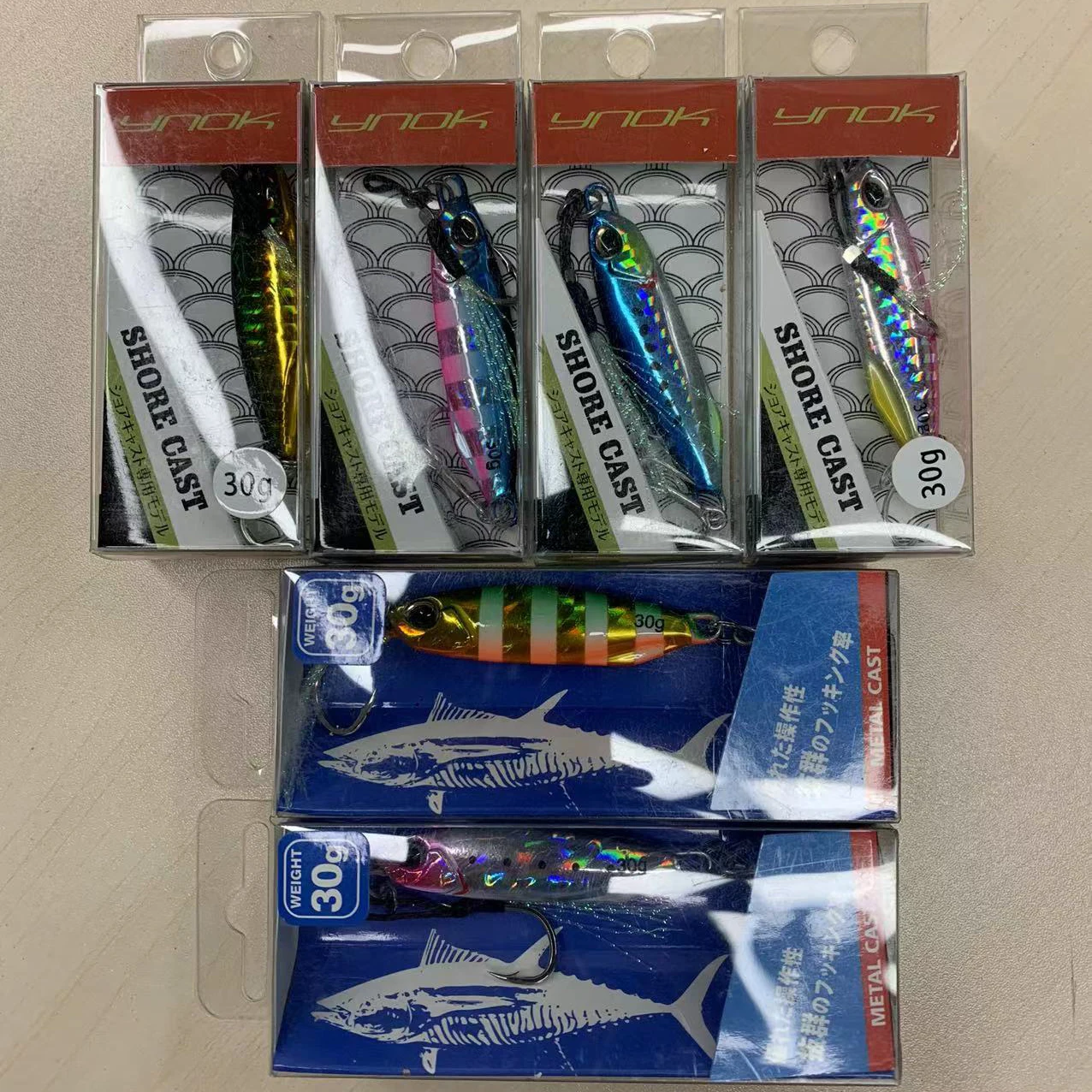 15g 20g 30g Shore Surf Casting Metal Jigs Fishing Micro Jigging Lure ...