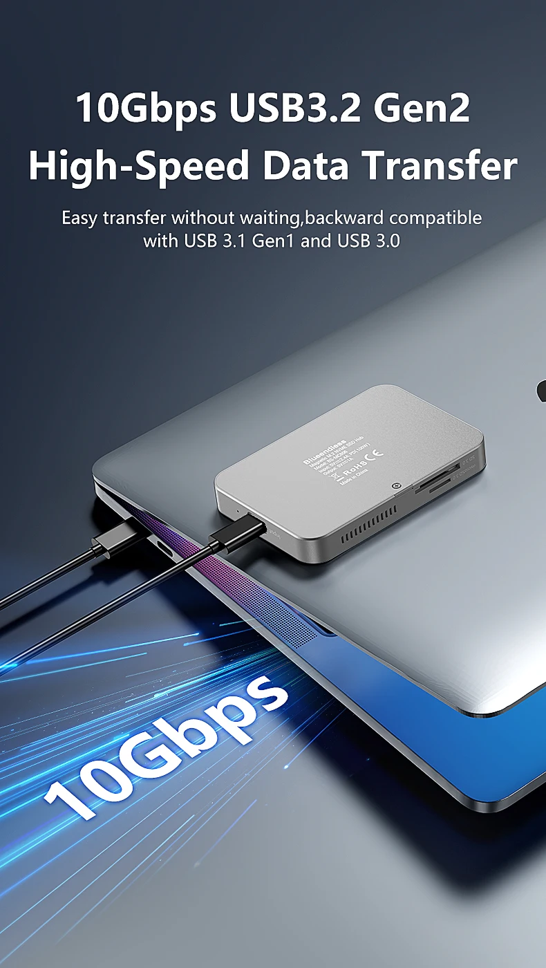 Magnetic 8 In 1 USB C Hub Fast Versatile And Durable