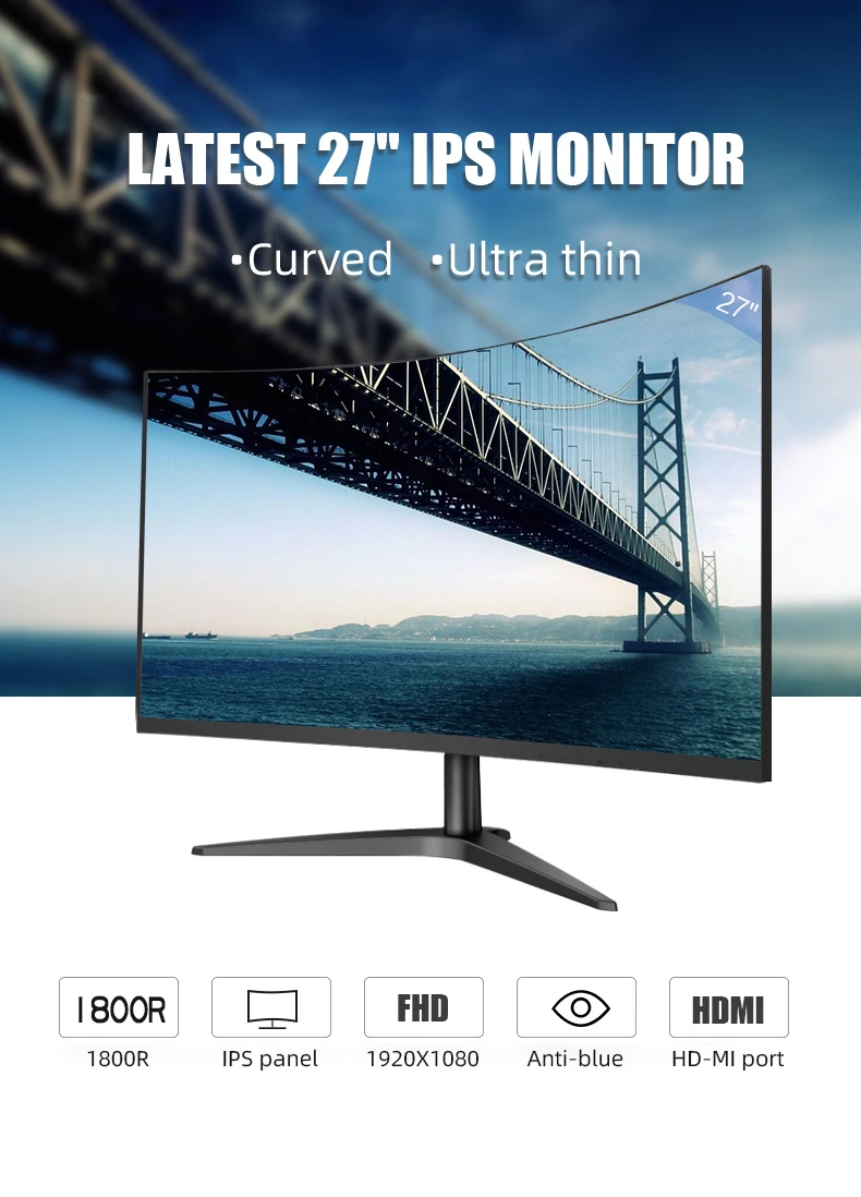 27inch Led Computer Monitor PC Monitor 2k Affordable 75hz 144hz 165Hz ...