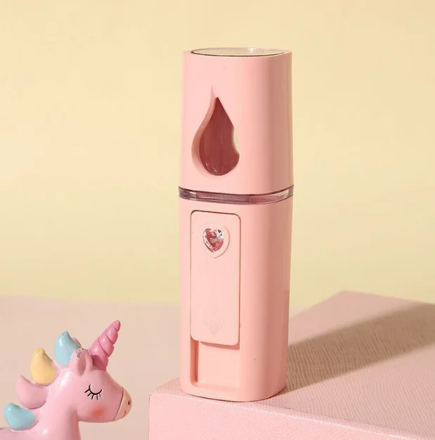 Portable White Pink Mini Nano Face Mist Sprayer Beauty Nano Spray ...