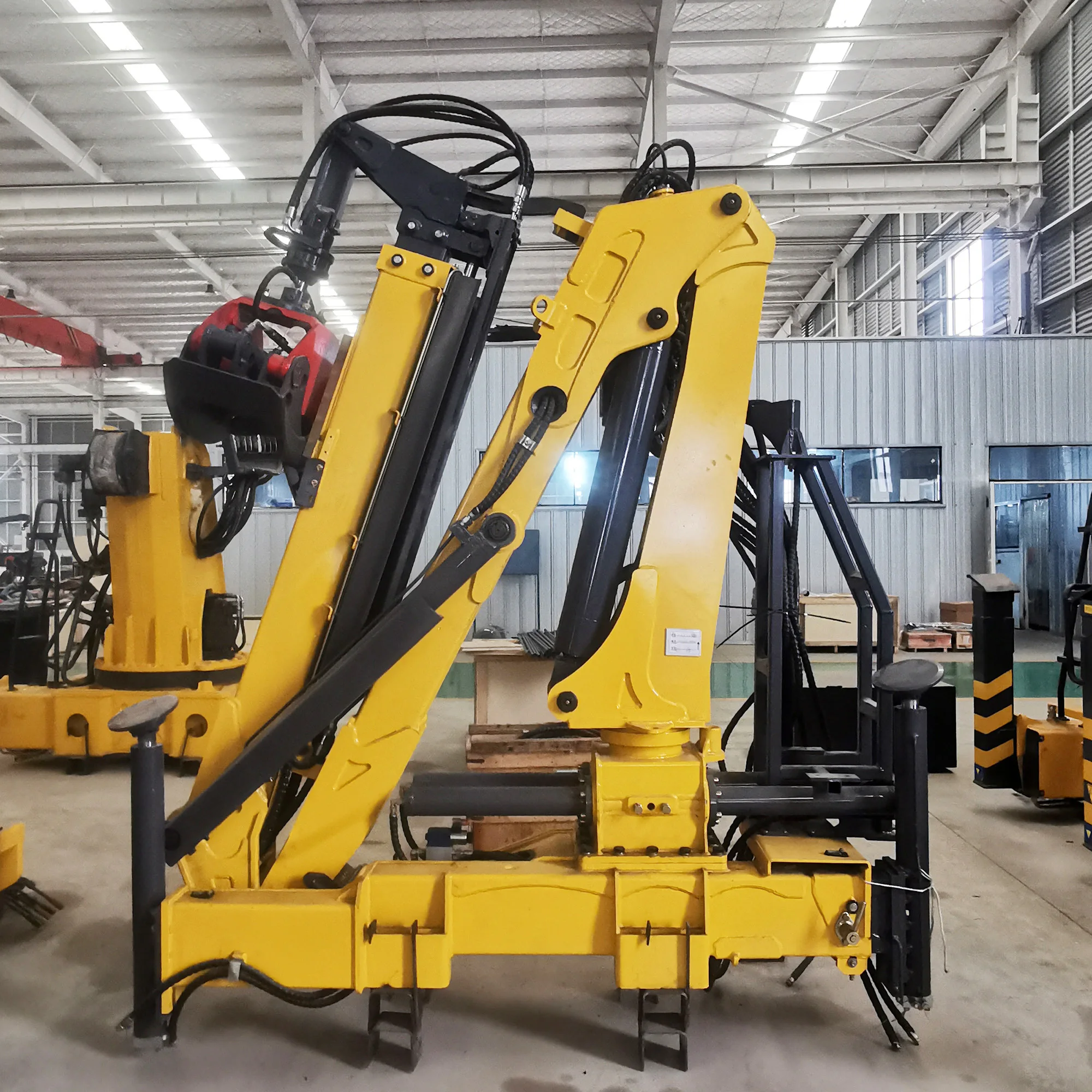 0.6 Tons 800kg Small Timber Crane Log Manipulator For Sale Good Bamboo ...