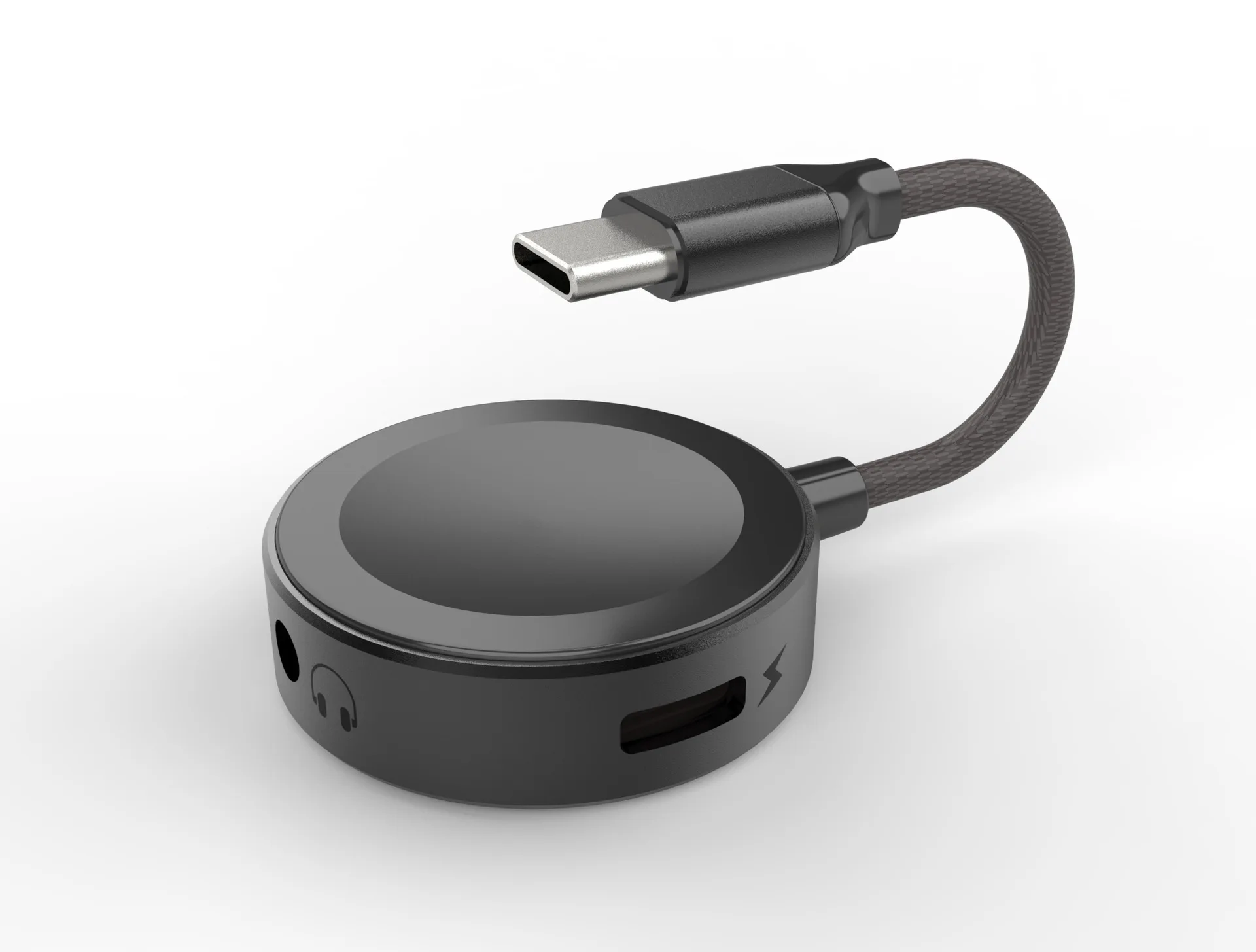 2 In 1 Round Usb Type C To Pd 60w And Audio Adapter For Samsung S24 ...