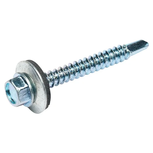 Galvanized Roofing Screw Hex Washer Head Zine Plated Self Drilling Tek ...