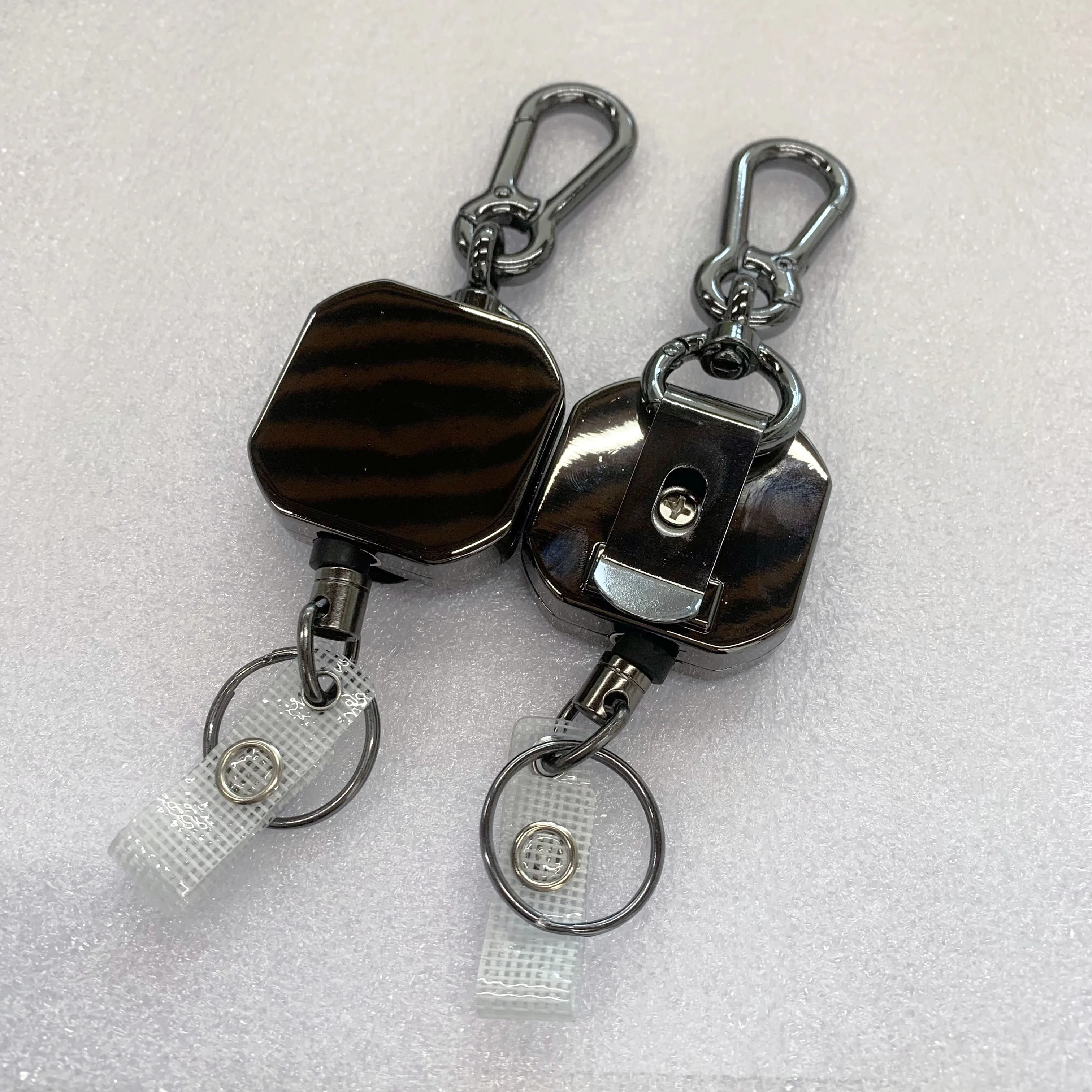 Retractable Heavmetal Badge Reelduty Metal Id Badge Holder Key Reel ...