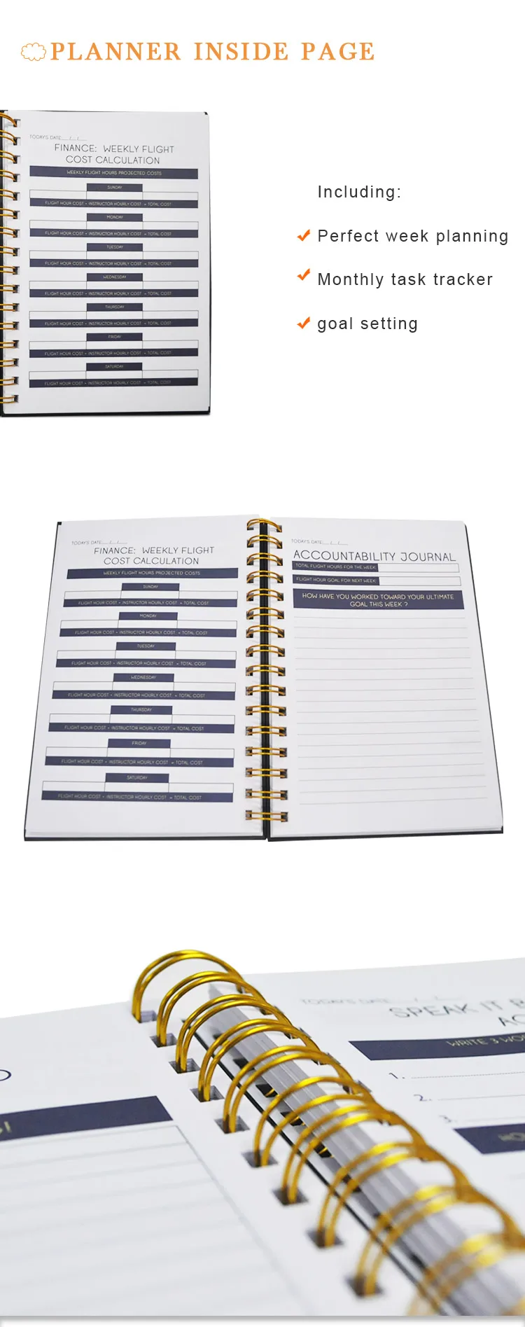 Custom Agendas 2025 Notebook Planners - Customizable A5