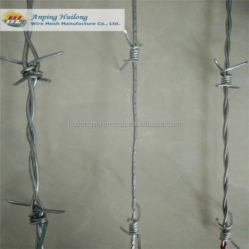 Electro Galvanized Barbed Wire Two Strands Barbed Iron Wires| Alibaba.com