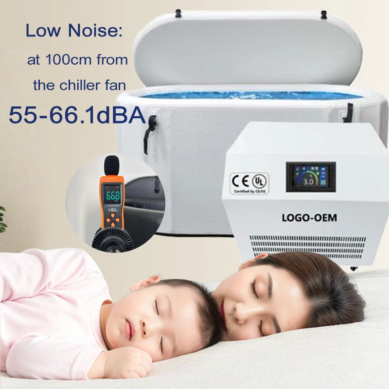 400L Ice Bath Tub with Chiller 0.8HP UV Ozone Control Low Noise for ...