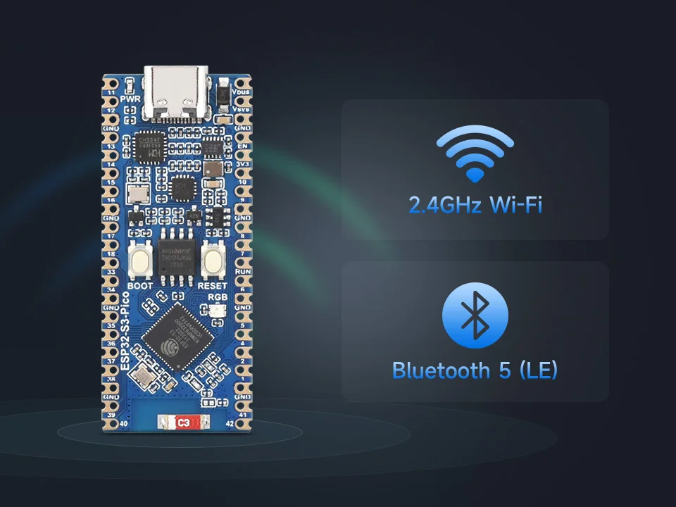 ESP32-S3 Microcontroller - Dual-Core Wi-Fi Development Board