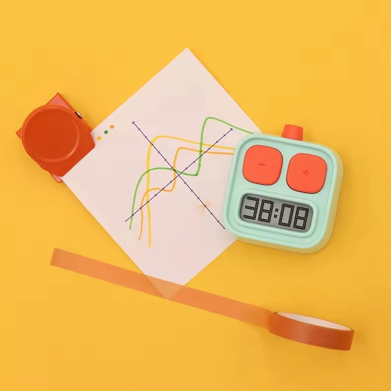 Cute Robot Led Timer Alarm Clock Home Kitchen Living Room Square For ...