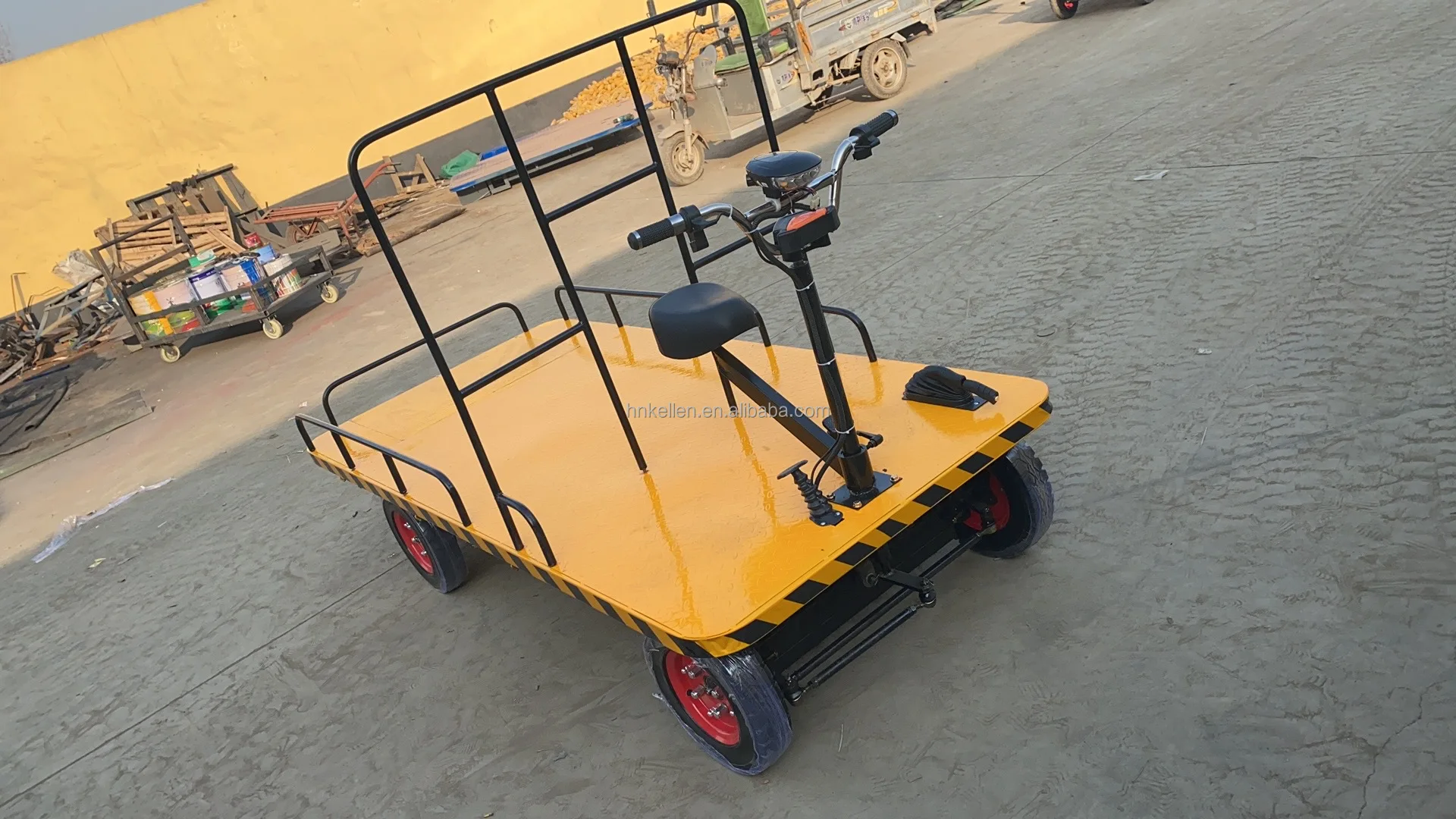 3*1.5m High Load Flatbed Trolley - Efficient Warehouse Transport