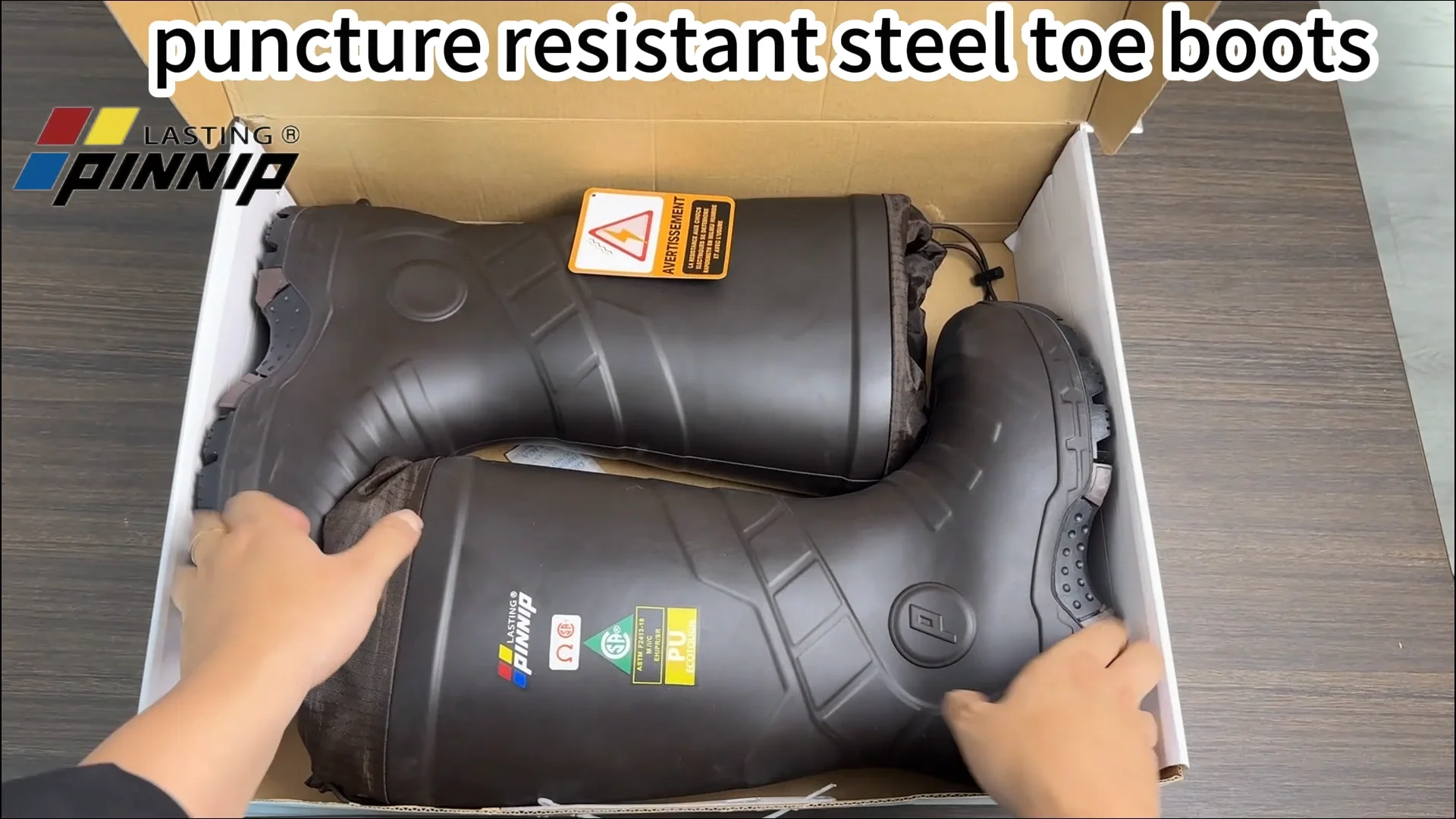 Pinnip 2024 Winter Natural Gas Work Boots Pu Resistant To Electric ...