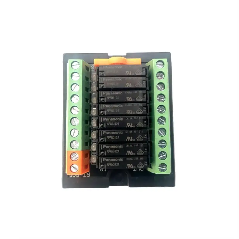 8 Channel 5a 250vac/24vdc Din Rail Mount Relay Module - Buy Terminal ...