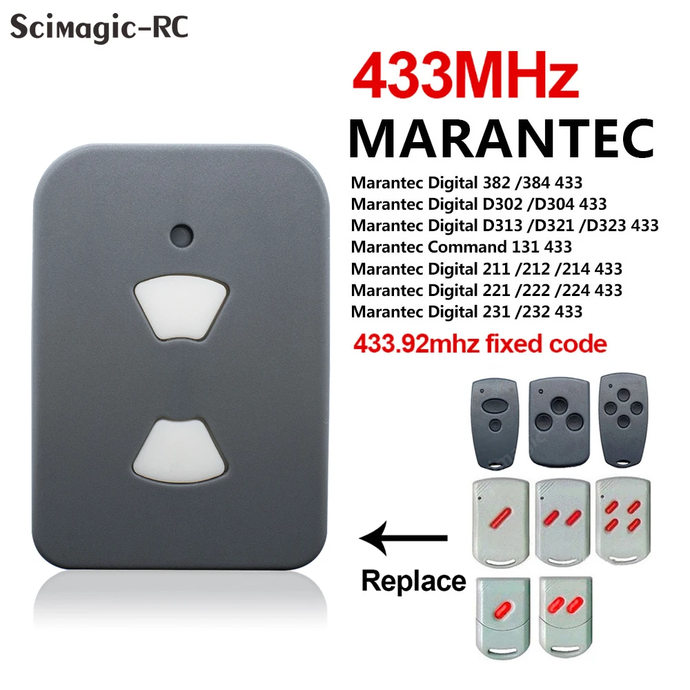 MARANTEC Garage Door Remote Control - Reliable & Secure