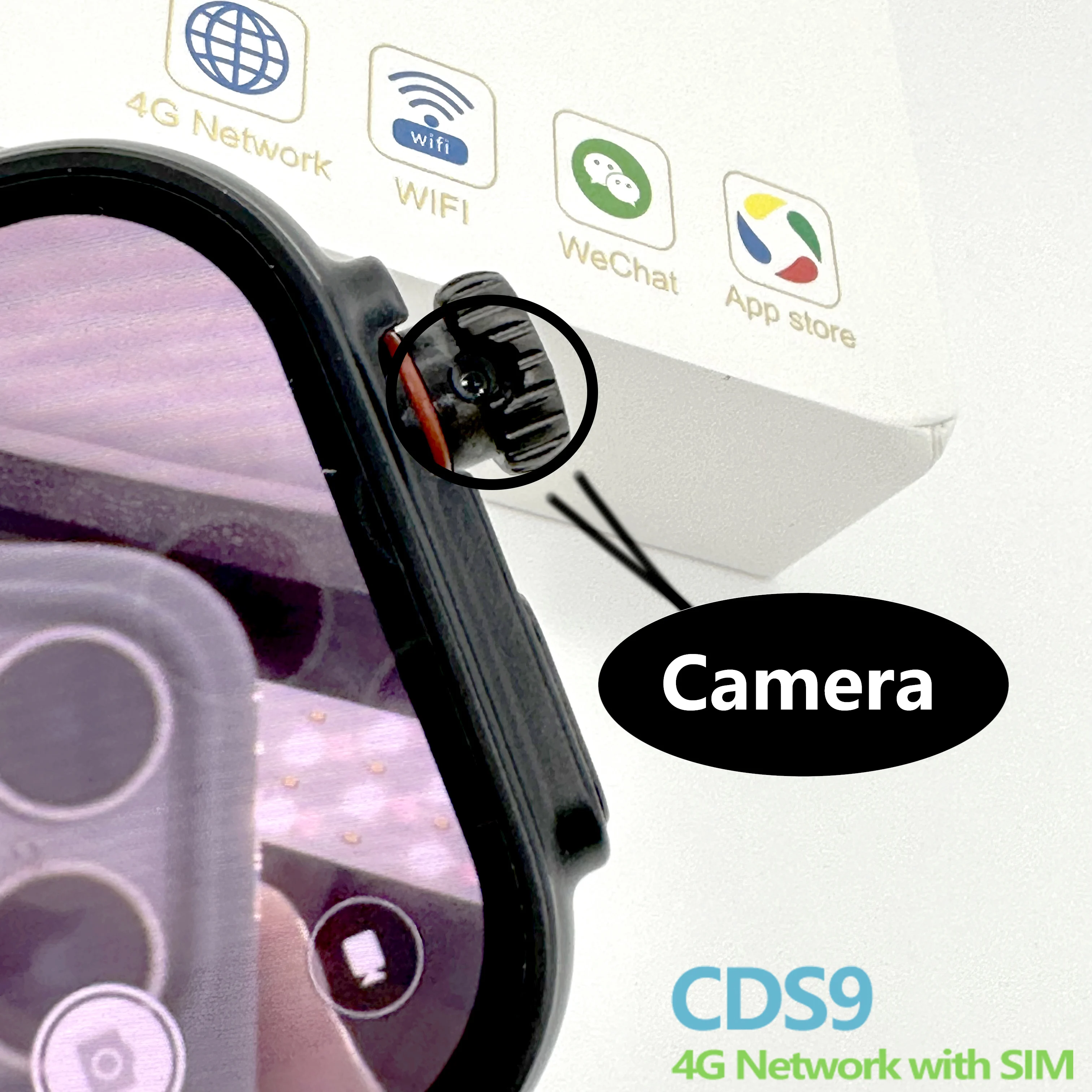 Android Cds9 Amoled Tft Screen Smart Watch Sim Card Slot With 180 ...