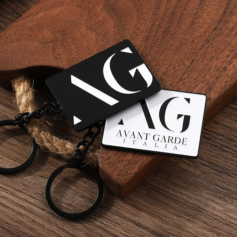 Manufacturer Printed Letter Logo Key Chains Wholesale Custom Keyring ...